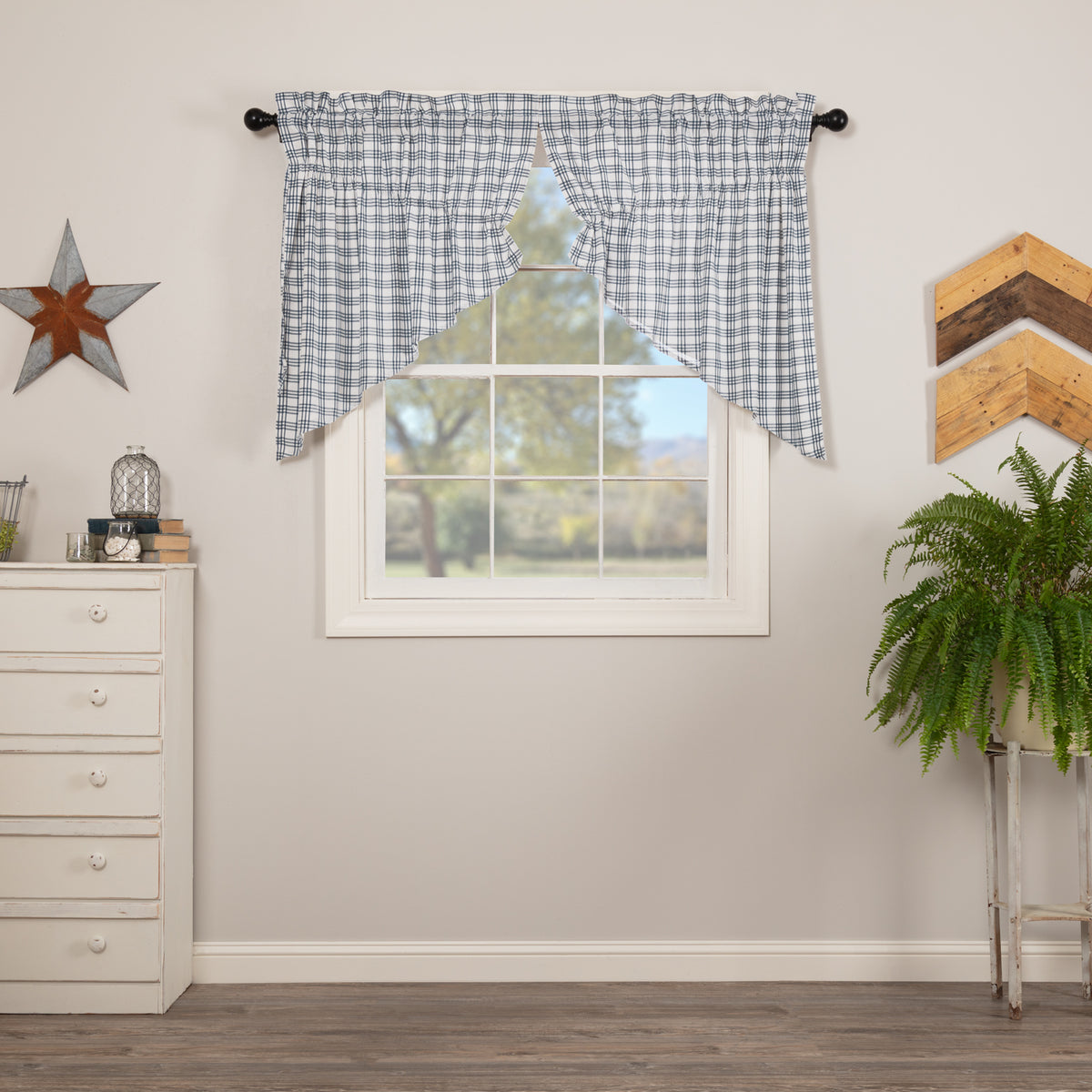 The Mill Blue Swag Set – Wicker and Iron